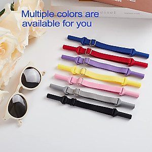 lvvfit Baby Glasses Straps(5-8inch)-Adjustable Glasses Strap Sports Sunglasses Eyeglasses Holder Straps for Toddler and Infant-Eyewear Retainers for Boys and Girls age 0-3 years (4pcs Black)