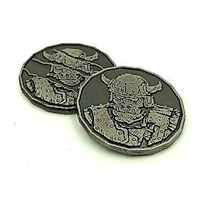 Orc Monster Coin Tokens (5 Pack) || Army of Orcs Coins || Metal Coins || Solidier Coins || RPG || Miniature Tokens || Adventure Coins || D&D Play || Miniature and Tabletop Gaming