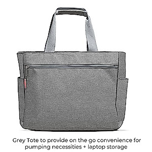 Spectra Baby S1 Plus Premier Rechargeable Breast Pump with Grey Tote Premium Accessory Kit - 24 mm