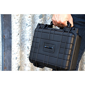 Casematix 11" Waterproof Studio Recording Microphone Case Compatible with Blue Ember Xlr Condenser Microphone and Audio Accessories