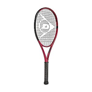 Dunlop Sports CX Team 275 Pre-Strung Tennis Racket, 3/8 Grip, red/Black