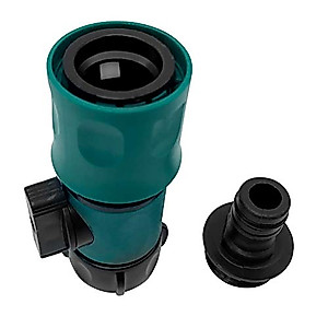 Plastic Garden Hose Quick Connect with Shutoff Valve Set Male and Female, 3/4” Quick Connectors with Valve for Water Hose Coupling, Quick Release Kit Hose Fittings and Adapters (5 Sets/ 10 Pc)