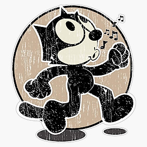 Vintage Felix The Cat Waterproof Vinyl Window Bumper Sticker Decal 5"