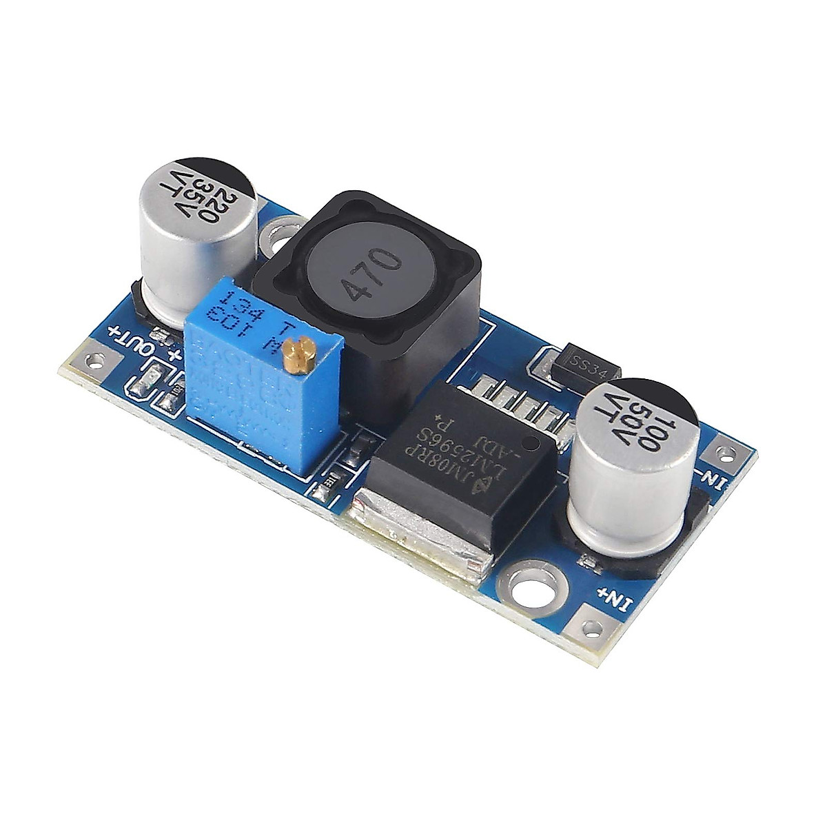 ATNSINC 4Pack LM2596 DC-DC Buck Converter, Adjustable Step Down Voltage Regulator 3-40V to 1.5-35V High Efficiency Power Supply Volt Reducer Transformer Module