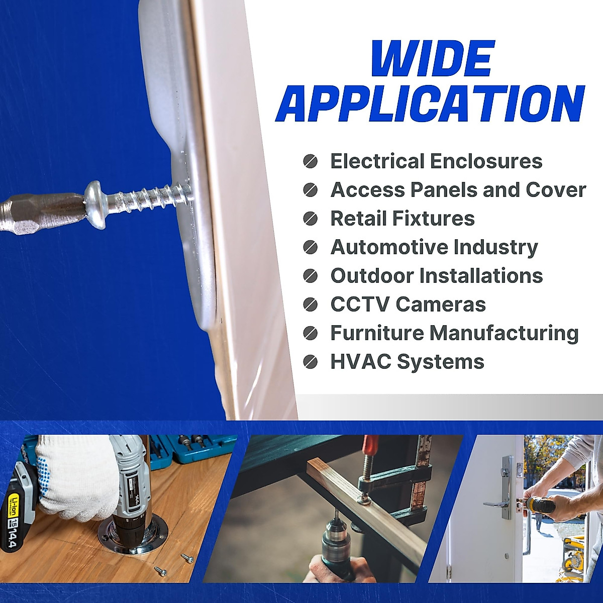 Fastenere Torx Security Sheet Metal Screws - #14 x 3/4" (10-Pack) Button Head, Tamper-Resistant, Anti Theft Stainless Steel Screws for Higher Level of Safety & Secure Fastening Solution