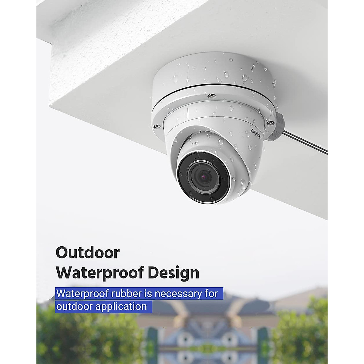 ANNKE Universal Junction Box Mount Bracket for Bullet Dome Turret PTZ Security Cameras Outdoor Waterproof Aluminum Wall Ceiling Mount Hide Cables