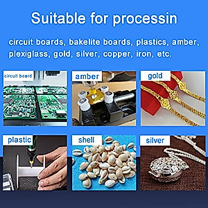 50 pcs PCB Drill bit Set, Carbide Micro Drill bit,1/8" Shank Spiral Groove，0.3mm-1.2mm (5 Pieces Each) Micro Drill bit Set, Mini Drill bits, Small Drill bits,Micro Drill bits.JTEYINH