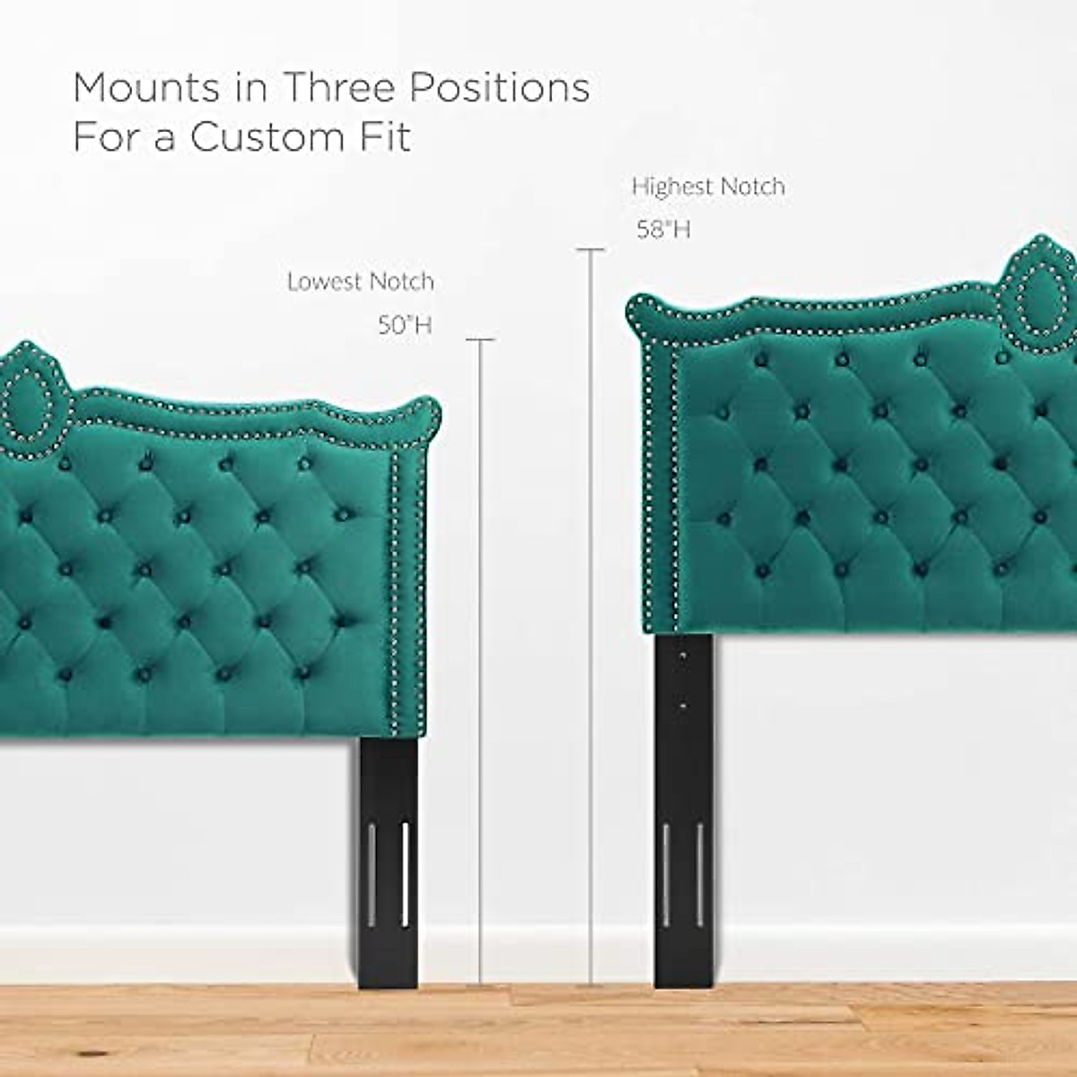 Modway Louisa headboards, Twin, Teal