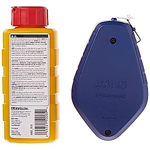 IRWIN STRAIT-LINE Chalk Line, Speedline Reel, Red, 100 ft. (1932885),2 Piece Set