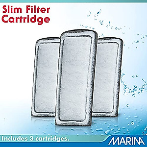 Marina Slim Filter Carbon Plus Ceramic Cartridge, (3 Pack) , 3 Cartridges each