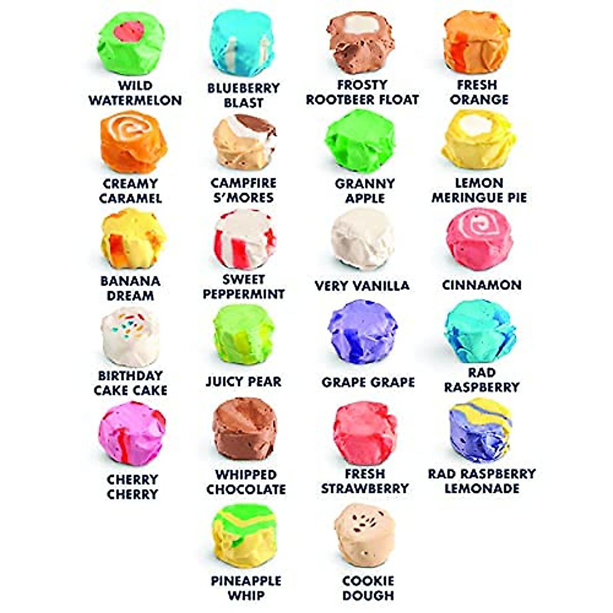 Taffy Shop "Favorites Mix" Salt Water Candy, Assorted Bulk Flavors of Saltwater Taffy, Unique Themed Gourmet Taffy - Family (32oz)