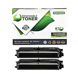 Renewable Toner Compatible Toner Cartridge Replacement for Brother TN210 TN-210BK HL and MFC Multifunction DCP-9010 HL-3040 3045 3070 3075 MFC-9010 9120 9125 9320 9325 (Pack of 2)
