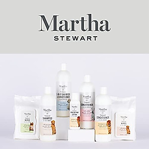 Martha Stewart for Pets Lemongrass Verbena Cat Wipes | Hypoallergenic Cat Bath Wipes, 100 Count | Easy and Effective Way to Clean your Cat Without A Bath