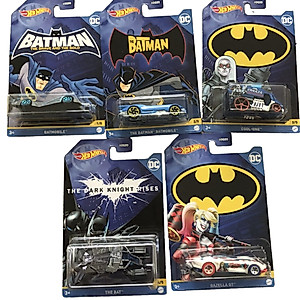 Hot Wheels Batman 2022 Batmobile Complete Set of 5 Diecast Vehicles Mix 3 from HDG89-956C Release