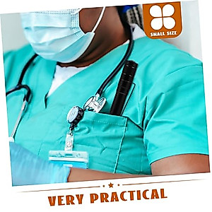 Gatuida Reusable Pen Light Nursing Light Black Pen Light Reusable Pen Lights for Nurses Aluminum Alloy