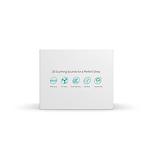 White Noise Machine, Sleep Sound Machine with 30 Soothing Sounds, 7 Color Baby Night Lights, Full Touch Control, Timer and Memory Features, Plug in, Sound Machine for Baby, Adults