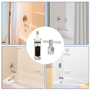 Shower 1222 Replacement Cartridge with Puller 86712 for Moen Tub Shower Faucet One Handle Posi-Temp Faucet, Shower Handle Replacement Parts Shower Faucet Cartridge and Cartridge Puller Removal Tool