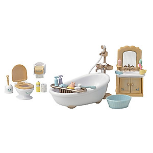 Calico Critters Country Bathroom Set - Toy Dollhouse Furniture and Accessories Set for Ages 3+