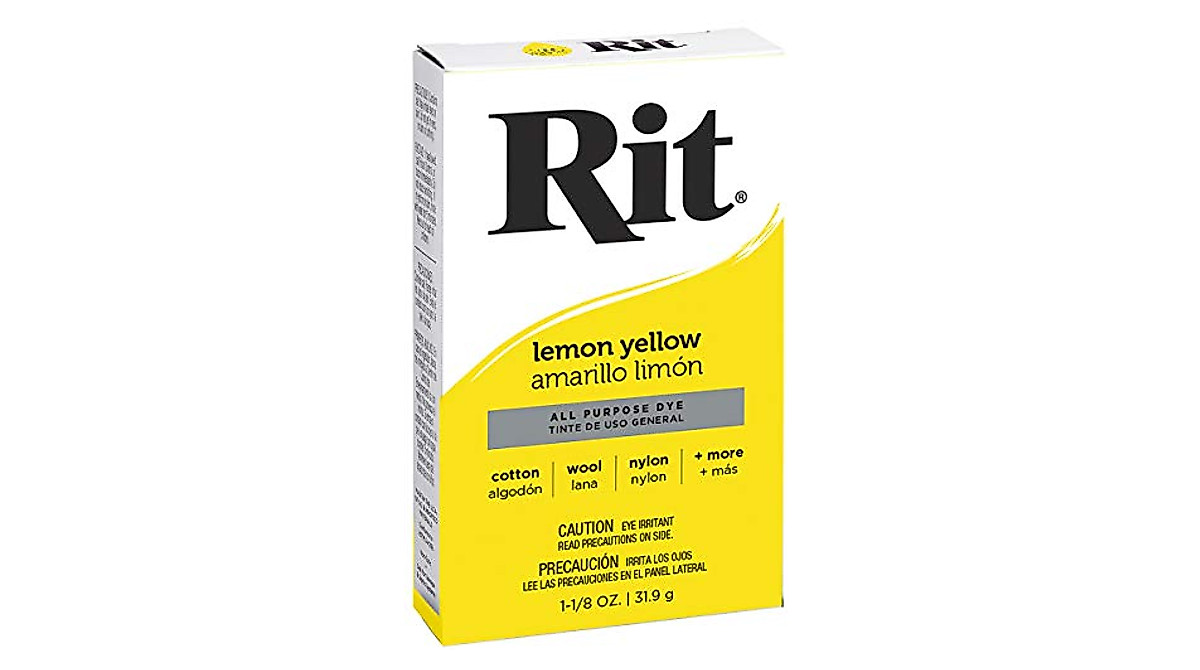 Rit All-Purpose Powder Dye Lemon Yellow for Vibrant Fabric Color