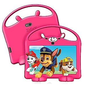 Kids Tablet, 7 inch Tablet for Kids 4GB RAM 64GB ROM, Android 12 Toddler Tablet with Bluetooth, WiFi, Parental Control, Dual Camera, Shockproof Case, YouTube Netflix, Children Tablet for Toddlers