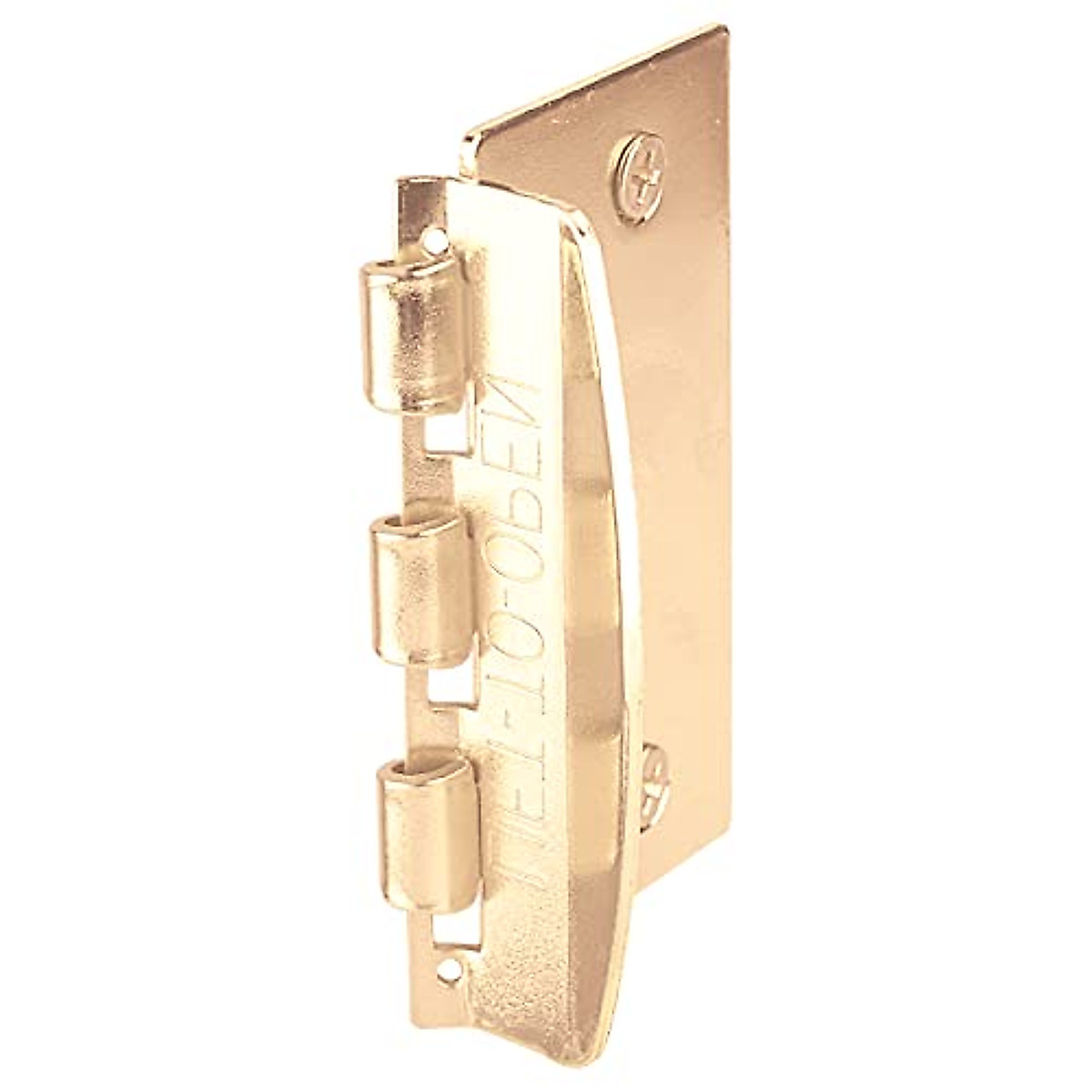 Prime-Line U 9887 Flip Action Door Lock – Reversible Brass Privacy Lock with Anti-Lock Out Screw for Child Safe Mode, 2-3/4” (Single Pack)