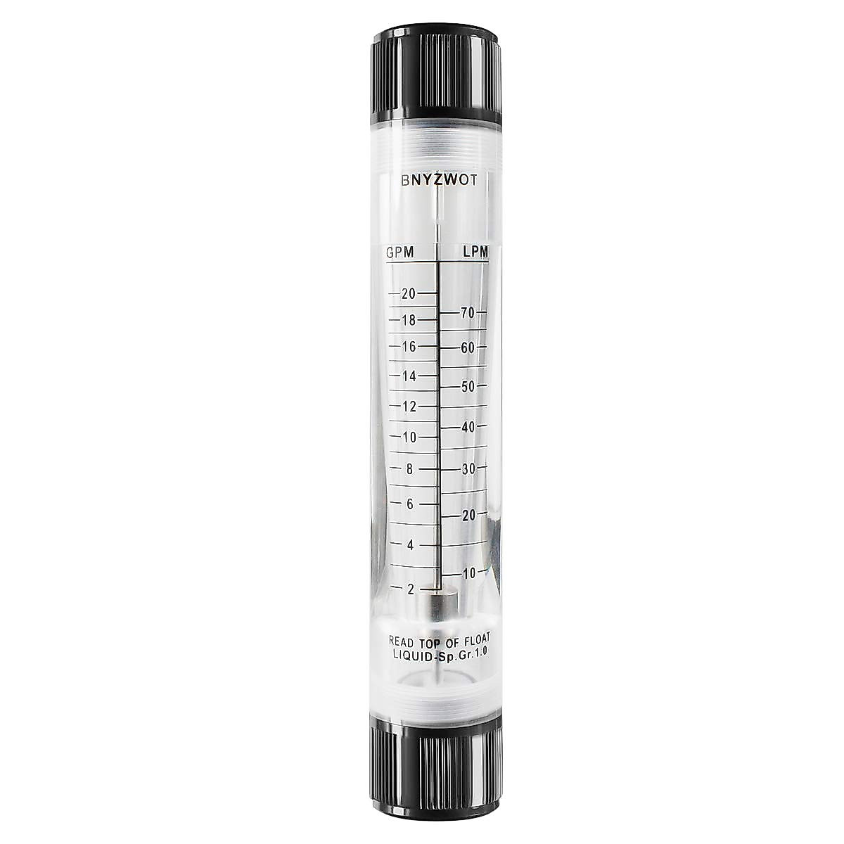BNYZWOT Water Tube Design Liquid Flowmeter Measure 1"PT Dia Input G-25 2-20GPM 10-70LPM