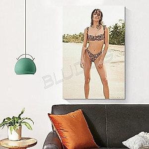 BLUDUG Kelsey Merritt Sexy Model Poster Beautiful Swimsuit Model Poster (5) Canvas Painting Wall Art Poster for Bedroom Living Room Decor16x24inch(40x60cm)
