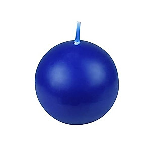 Zest Candle 12-Piece Ball Candles, 2-Inch, Blue