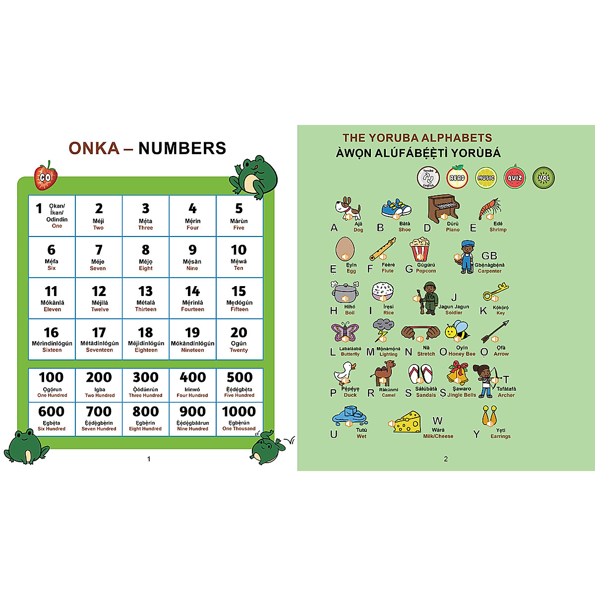1000+ Must know words in Yoruba Language Vol 1| Illustrated Yoruba-English Dictionary| Learning & Education Toys | Interactive Books| Gifts for Boys & Girls | Sound Book/Audio Book/Talking Book| Musical Book