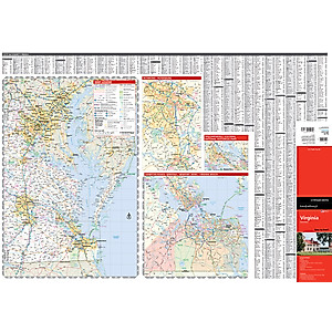 Rand McNally Easy to Fold: Virginia State Laminated Map