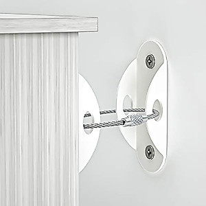 Furniture Anchors (10 Pack) 2022 Upgraded Furniture Straps for Baby Proofing, Secure 400 Pound Furniture Prevent Falling Anti Tip Earthquake Straps for Child Safety