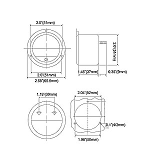 CHHUA Analog Voltmeter DH-52 0-30V DC Volt Meter Gauge Circular Panel Voltage Meter Voltage Tester for Shipping Circuit Testing Mechanical Equipment