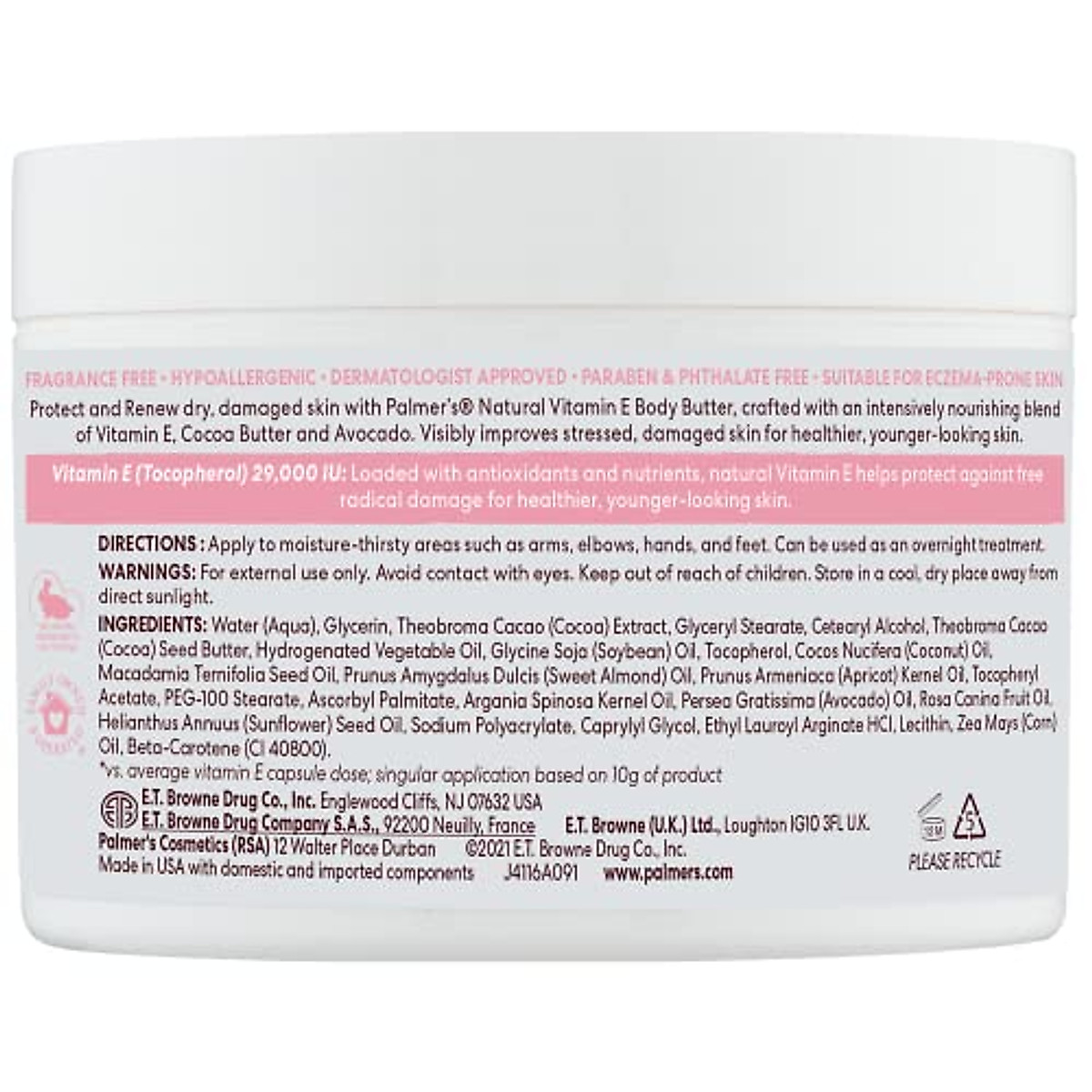 Palmer's Vitamin E Body Butter, 7.25 Ounce