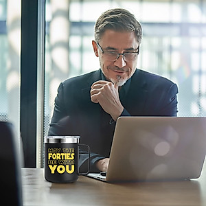 Lukisesy 40th Birthday Gifts Men, Funny 40 Year Old Gifts for Men Women 1983 40th Birthday Decorations for Men Women Christmas Gifts for Him Her Husband Wife Dad Mom Presents-12 OZ Mug