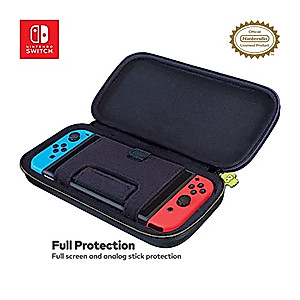 Game Traveler Splatoon 3 Nintendo Switch Case - Switch OLED Case for Switch OLED, Switch & Switch Lite, Adjustable Viewing Stand & Game Storage, Deluxe Handle, Licensed Nintendo Switch game case