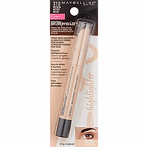 Maybelline New York Brow Precise Perfecting Eyebrow Highlighter, Medium, 0.04 oz.