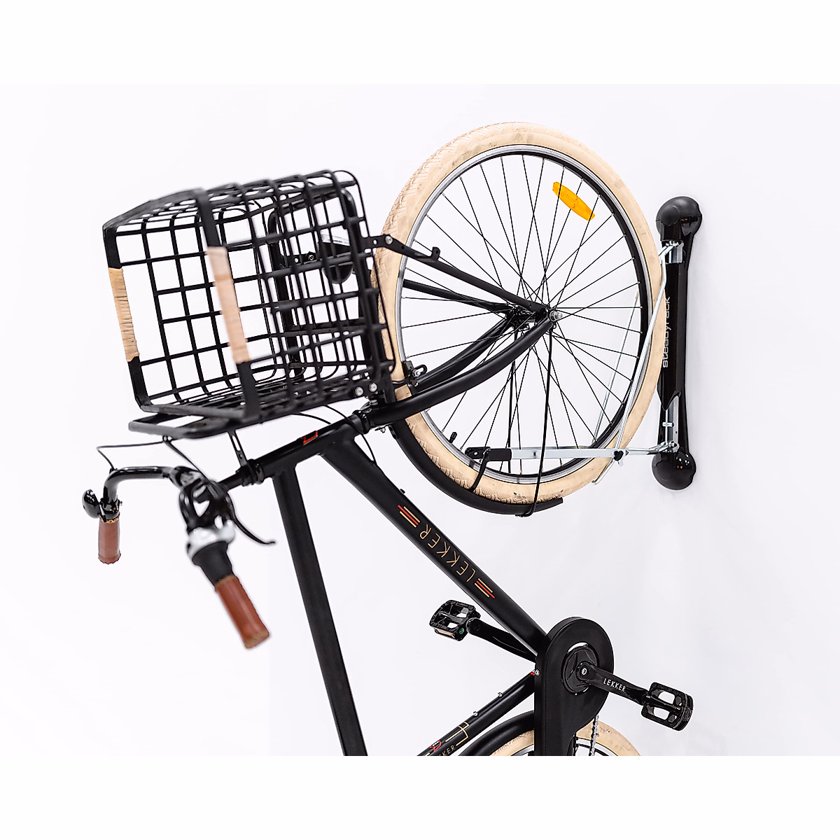 Steadyrack Bike Rack - Easy Lift Swivel Bike Wall Mount, Vertical Storage Solution for Bicycles with Fenders or Mudguards, Garage Bicycle Rack Wall Mount for Home - 2 Pack