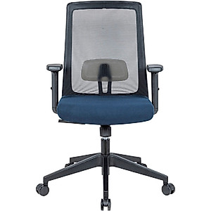 Global Industrial Mesh Task Chair with Seat Slider, Fabric, Ocean Blue