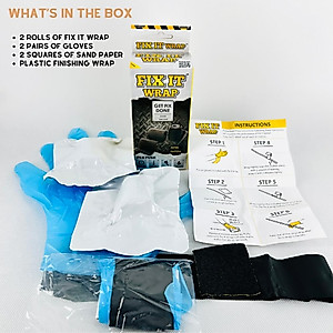 OrthoTape Fix It Wrap 2 INCH X 50 inch | Repair Wrap | Strong Fiber Weld Fix Reinforcement Repair -2 Pack