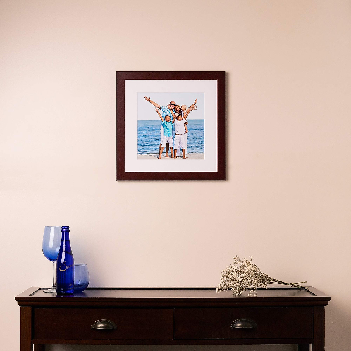 ArtToFrames 12x24 Inch Red Picture Frame, This 1.25" Custom Poster Frame is Cherry Style, for Your Art or Photos, WOMBW26-039-12x24