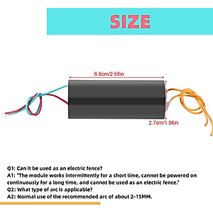 High Voltage Generator Module DC6-12V to 1000kV Boost Step-up Power Module DC Boost Electric Arc Module