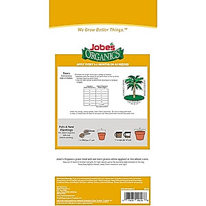 Jobe’s Organics Granular Fertilizer, Organic Fertilizer for Palm Trees and Plants, 4 lbs Bag