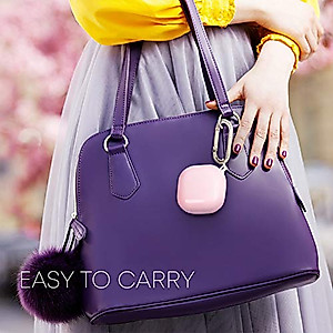 Goospery Designed for Galaxy Buds 2 Case/Galaxy Buds Pro Case/Galaxy Buds Live Case Soft TPU Shockproof Protective Cover for Samsung Earbuds with Keychain (Baby Pink)