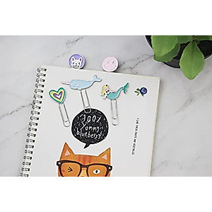 5PCS Paper Clips ,Metal Paper Clips with Lovely Shape,Office Accessories for Desk Bookmark Office School Notebook