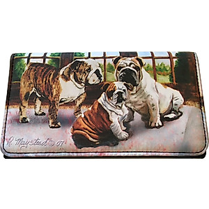 Bulldog Dog Wallet Designed by Ruth Maystead (4 1/4" x 7 1/4")