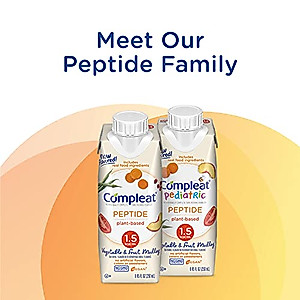 Compleat Peptide 1.5 Tube Feeding Formula, Unflavored, 8.45 FL OZ (Pack of 24)