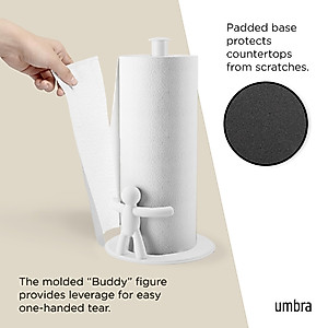 Umbra Buddy Paper Towel Holder, White