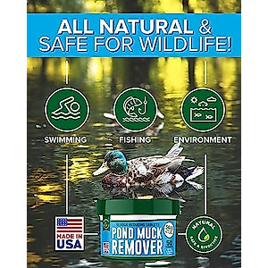 ProSpring Labs Pond Sludge Remover - Muck Away for Ponds | Pond Muck and Sludge Remover | Pond Muck Remover | Pond Cleaner