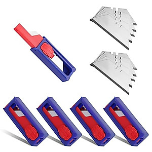 WORKPRO Utility Knife Blades, SK5 Steel Replacement Blades with Dispenser, Standard Blades for Box Cutter and Utility Knives, Pack of 50