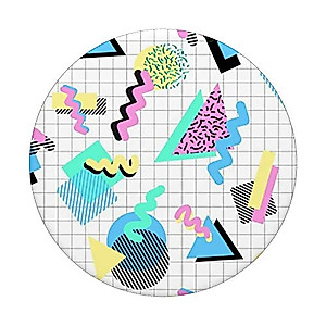 Retro 80's 90's Geometric Pattern Pop Socket PopSockets Swappable PopGrip